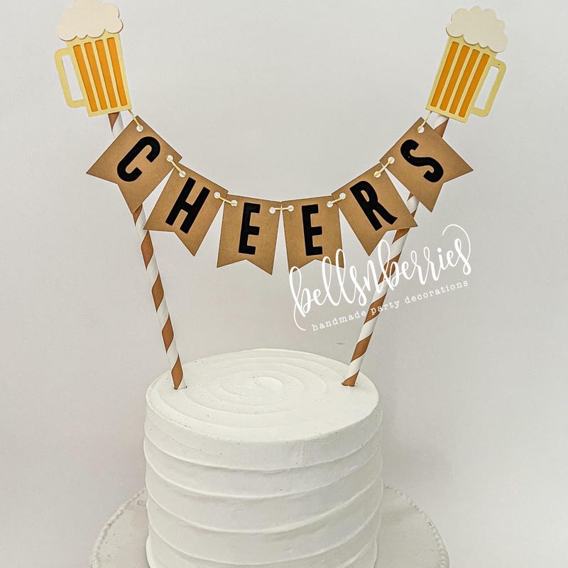 Beer Cake Topper - Etsy