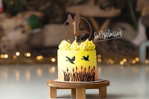 Duck Hunting Themed Cakes Mallard Cake Topper | Lucky Duck Birthday