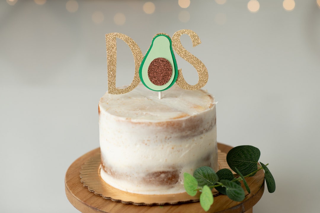 Avocado Cake Topper: Glitter Avocados Birthday Party Decor - Etsy