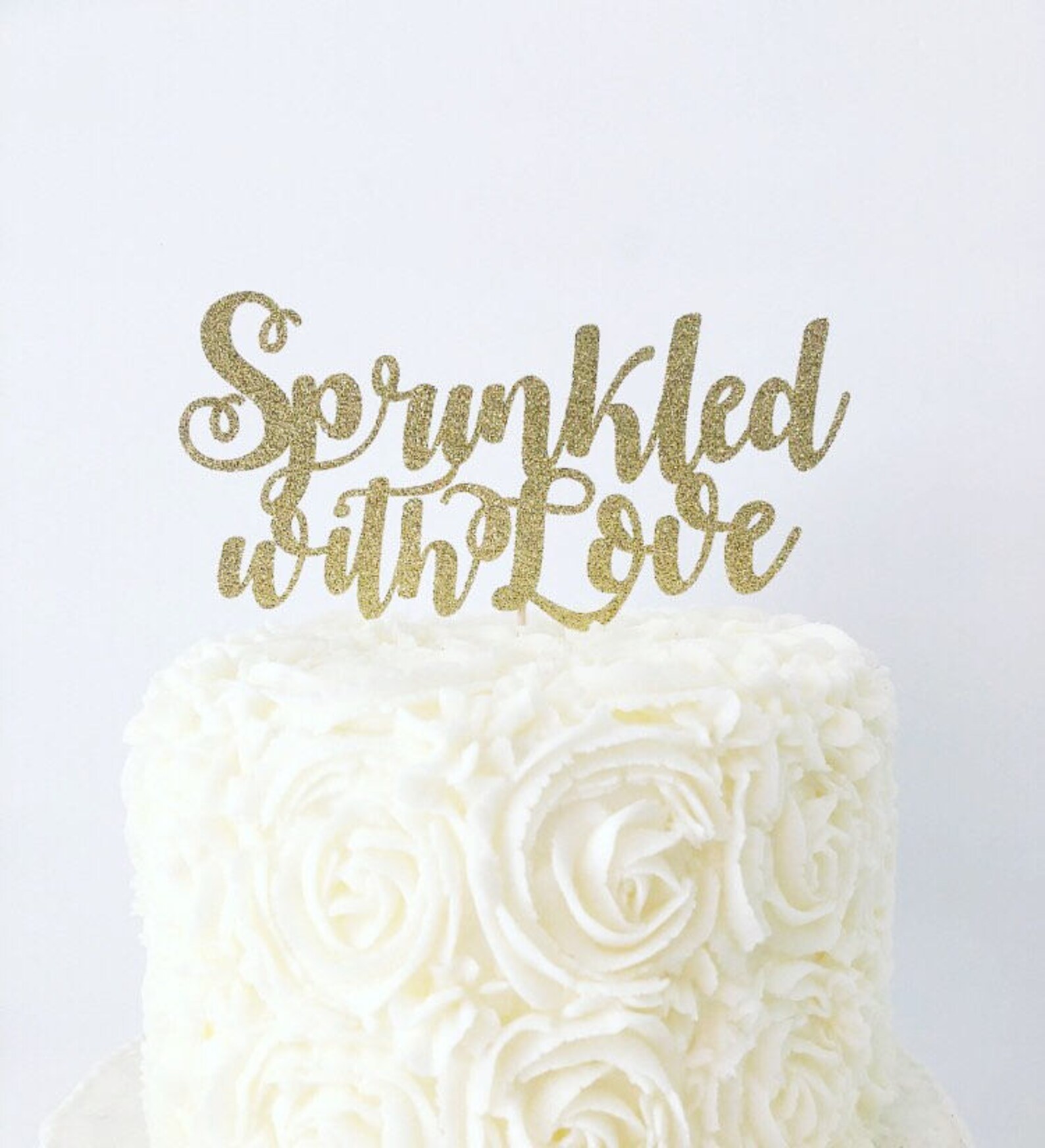 Sprinkled With Love Cake Topper / Baby Sprinkle Cake Topper / - Etsy
