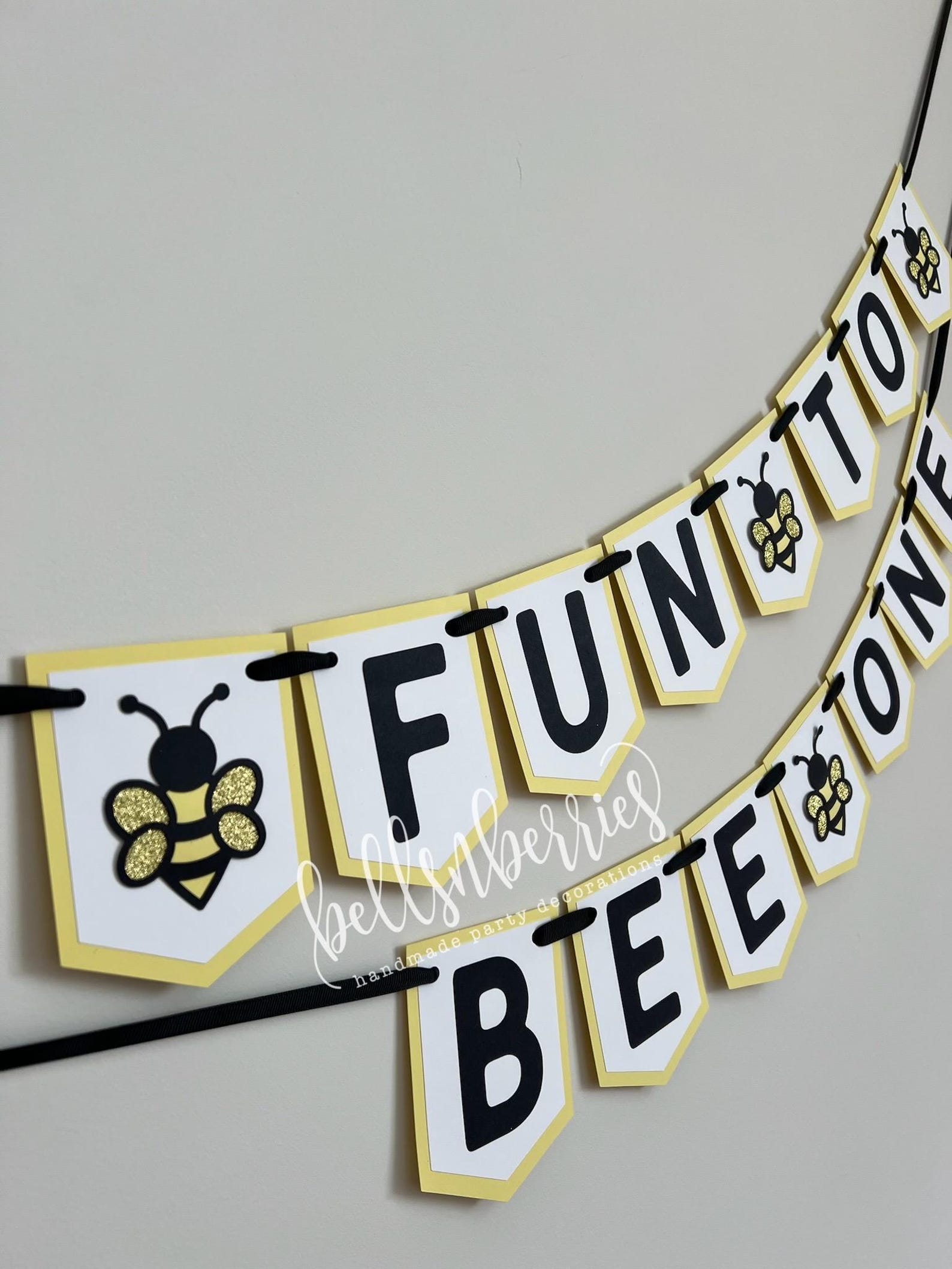 Fun to Bee One Banner: Bumble Bee First Birthday Decor - Etsy