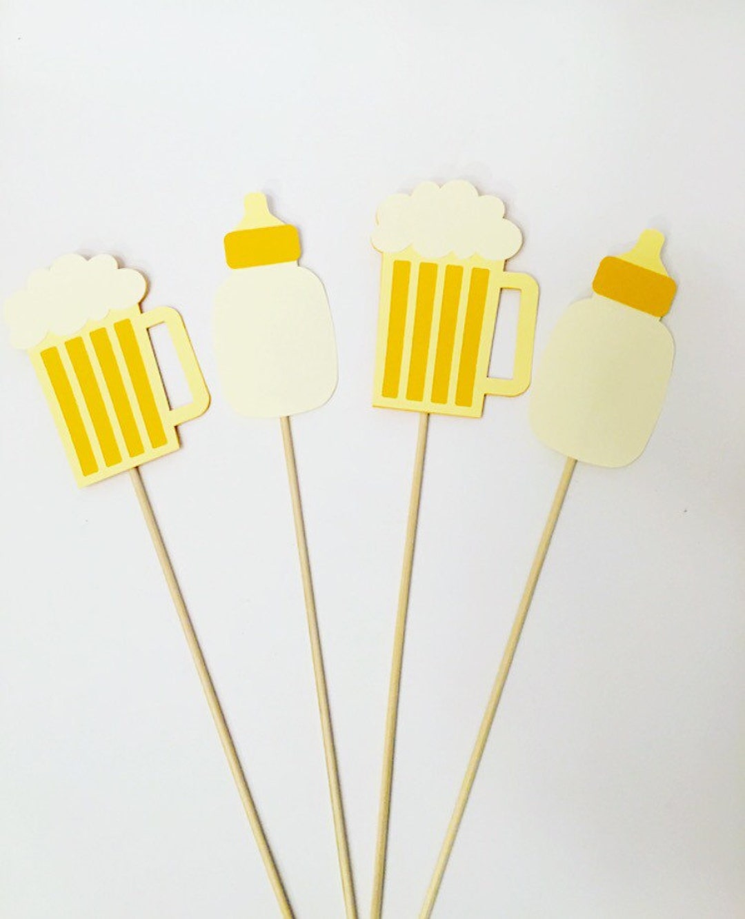 Baby is Brewing Centerpieces: Beer Mug & Baby Bottle Shower Decor - Etsy