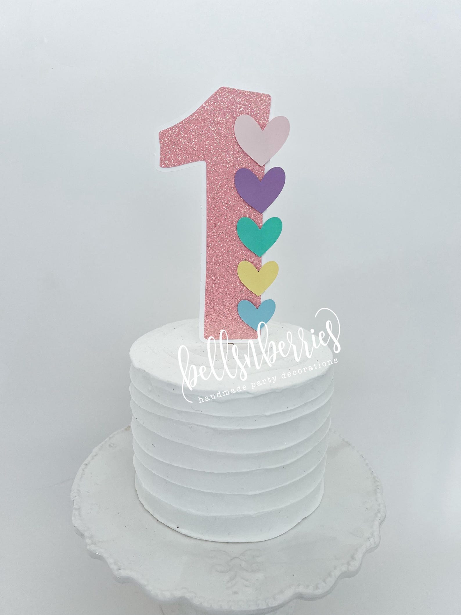Conversation Heart Birthday Cake Topper: Valentine's Day Party - Etsy