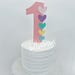 Conversation Heart Birthday Cake Topper: Valentine's Day Party - Etsy