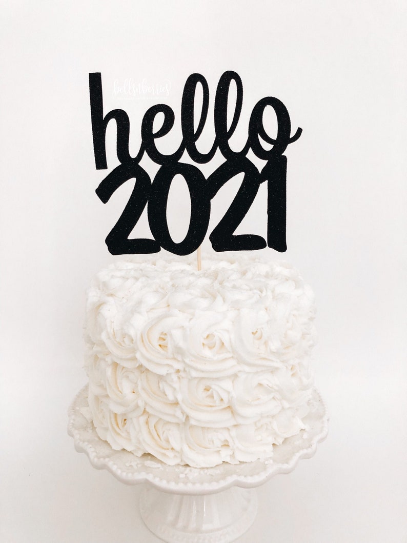 New Years Eve Cake Topper / Holiday Cake Topper / Hello 2022 - Etsy