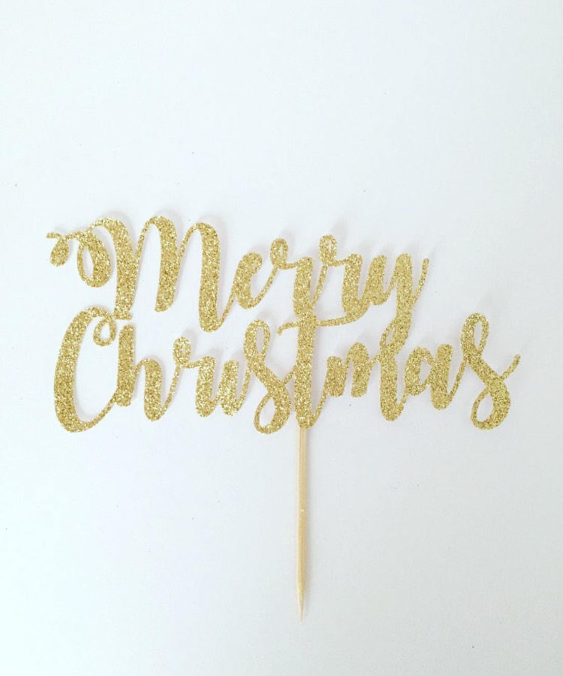 Merry Christmas Cake Topper / Holiday Party / Christmas Cake - Etsy