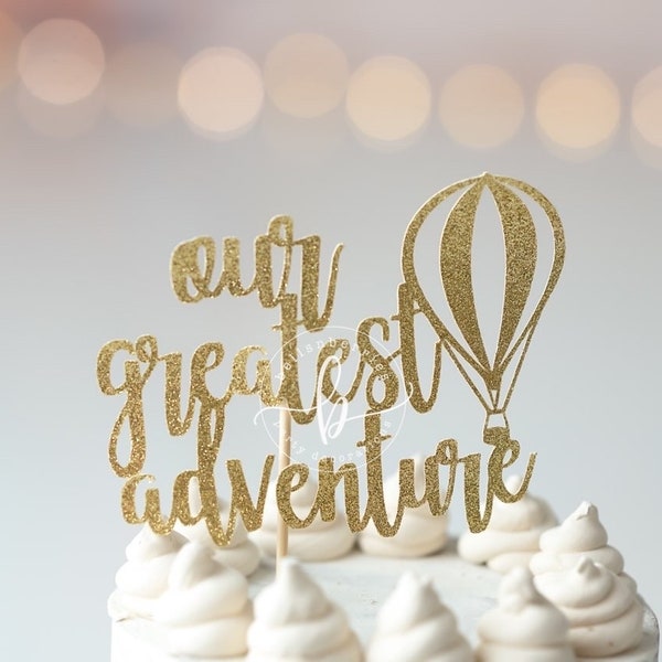Adventure Awaits Cake Topper - Etsy