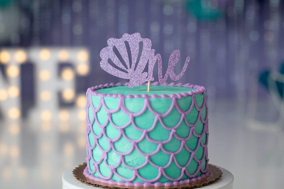 Mermaid Cake Topper/ Shell Cake Topper/ Oneder the Sea Cake - Etsy