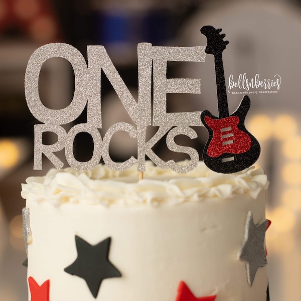 Guitar Cake Topper - Etsy