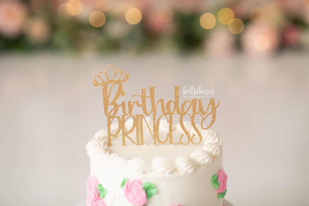 Princess Cake Topper / Birthday Princess / Princess Party Cake Topper ...