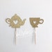 Tea Party Cupcake Toppers / Tea for Two / Tea Party Birthday / Set of ...