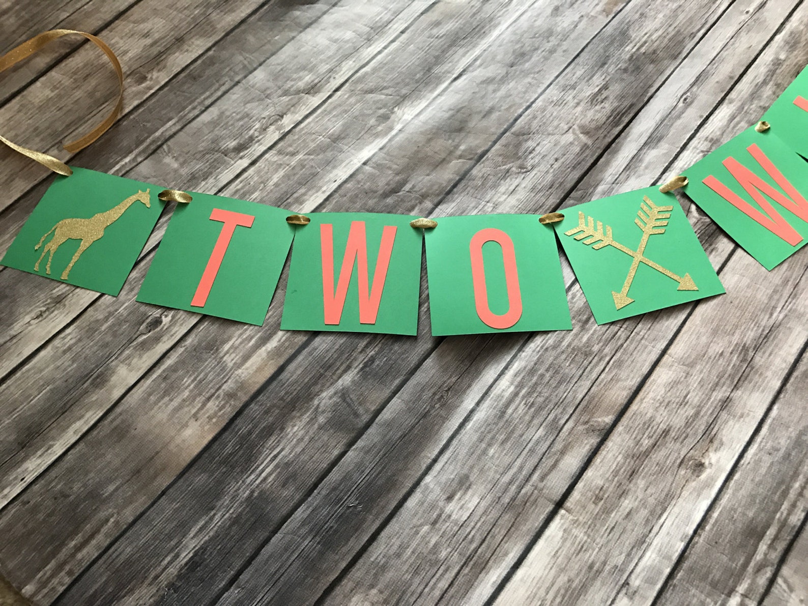 Jungle Theme Birthday Banner/ Two Wild Birthday/ Jungle - Etsy