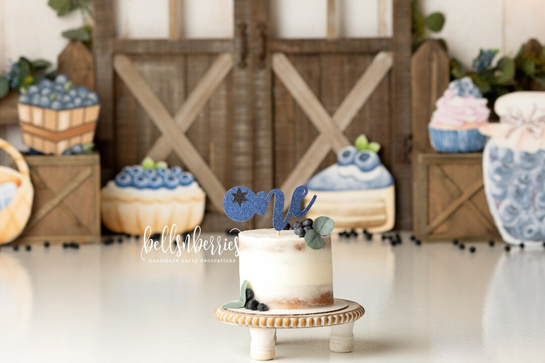 Blueberry Age Cake Topper / Blueberry Party / Twotti Fruitti Party ...