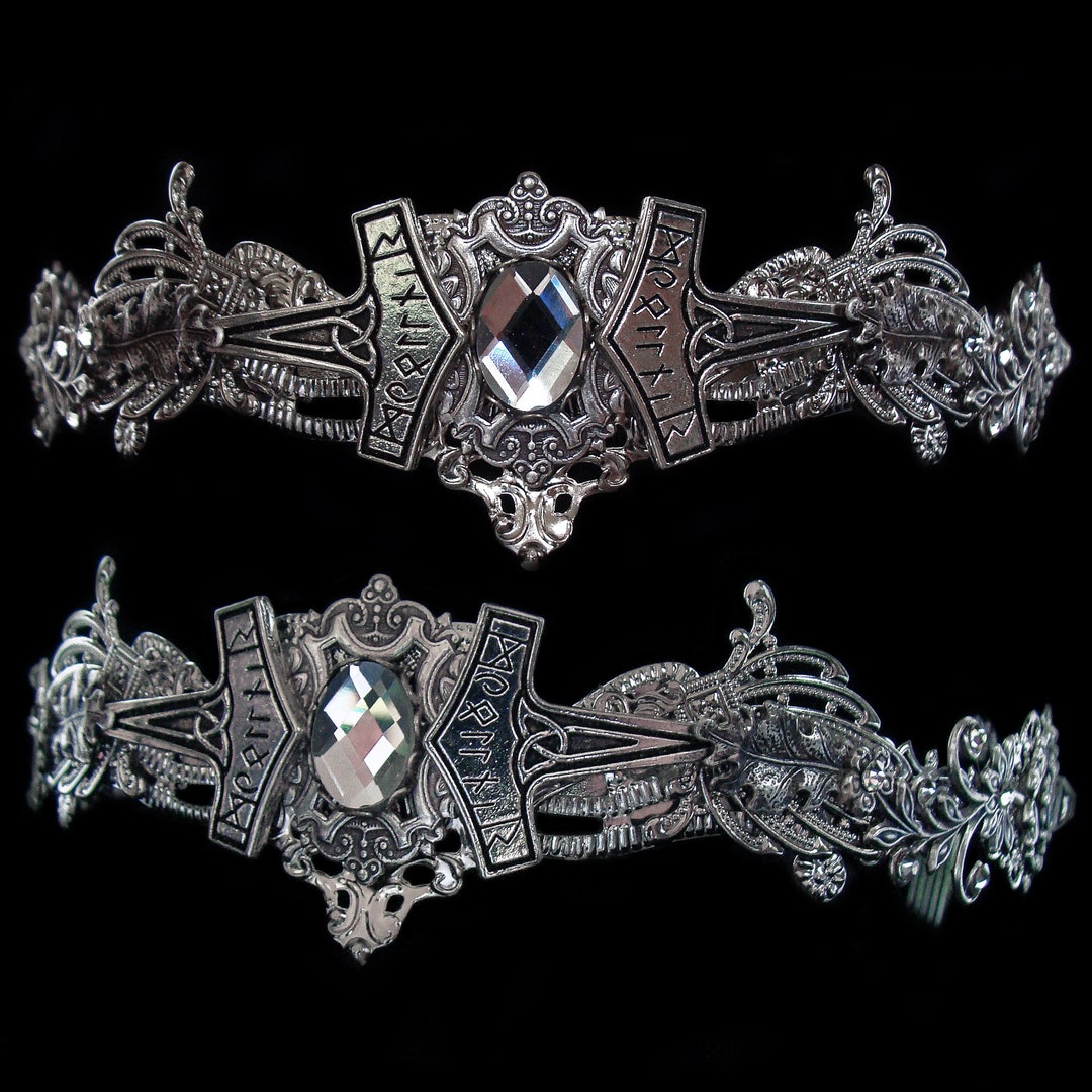 Viking Inspired Crown Thor Hammer Mjölnir Celtic Freyja Circlet Runes ...