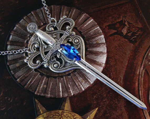 Knight Sword Necklace Medieval Fantasy Heraldry - Etsy
