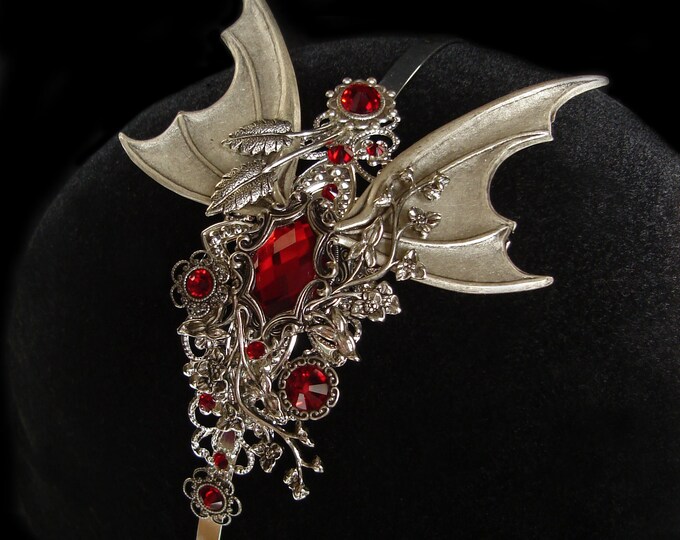 Vampire Headband Bat Dragon Wings Halloween Dracula Vampirella - Etsy