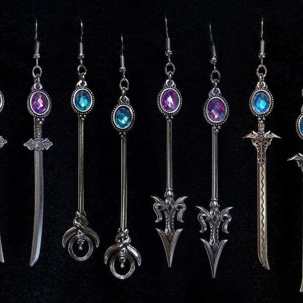 Sword Earrings - Etsy