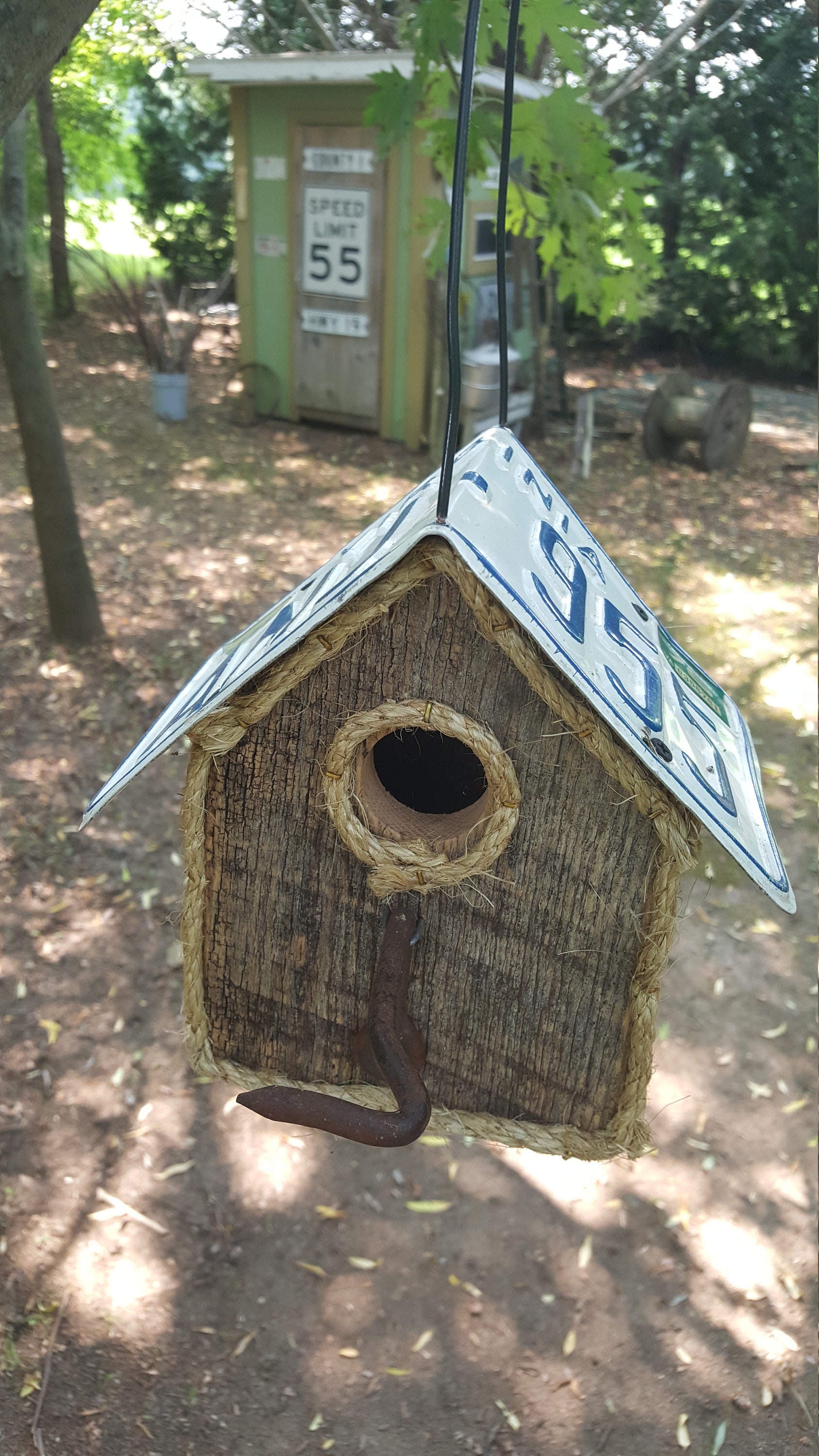Barn Wood Bluebird Birdhouse With Virginia License Plate Roof | Etsy
