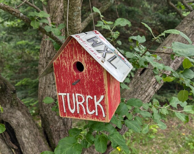 Barn Wood Bluebird Birdhouse With Virginia License Plate Roof an Old ...