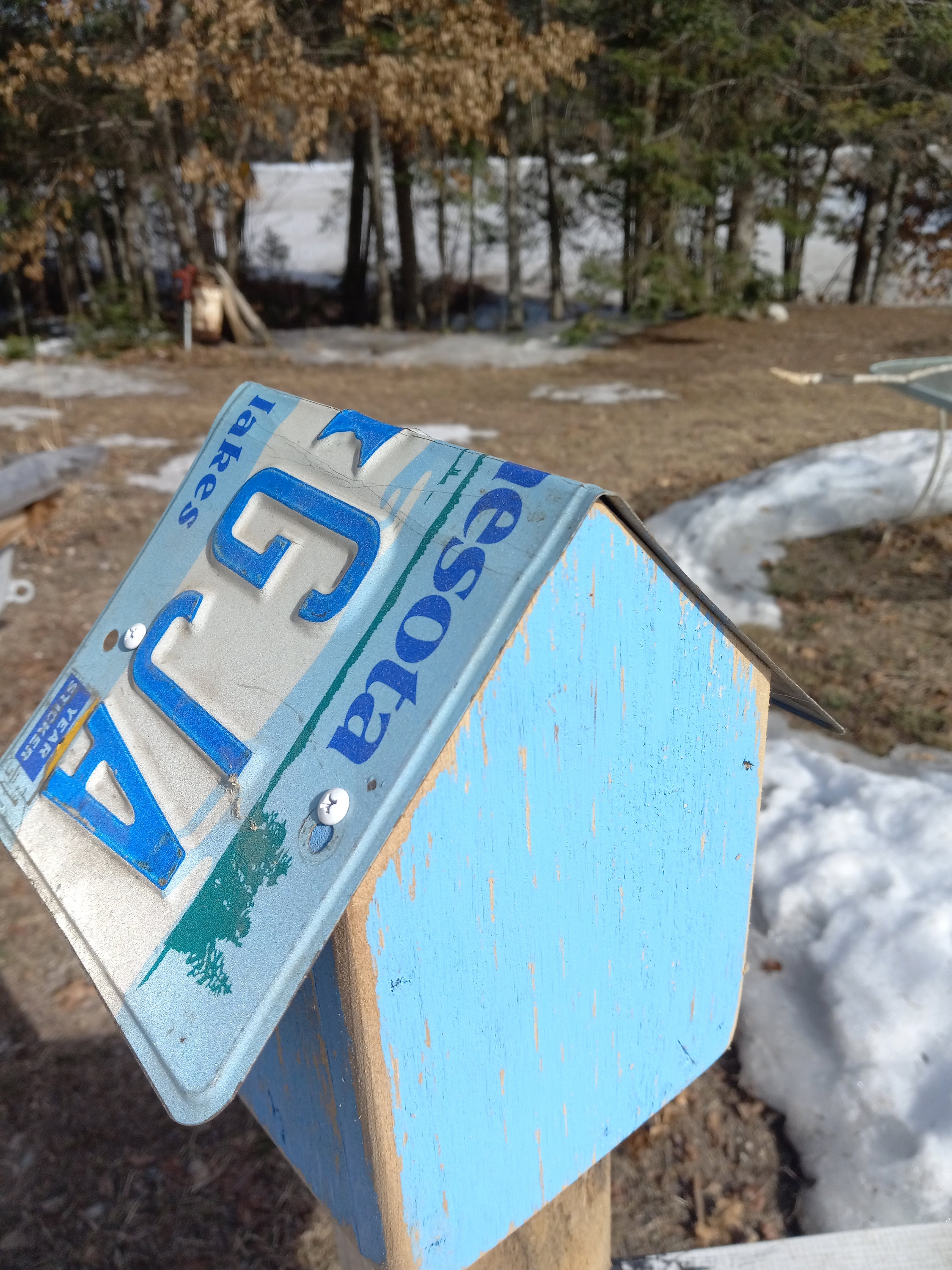 Handmade Fishing Birdhouse With Minnesota License Plate Roof - Etsy