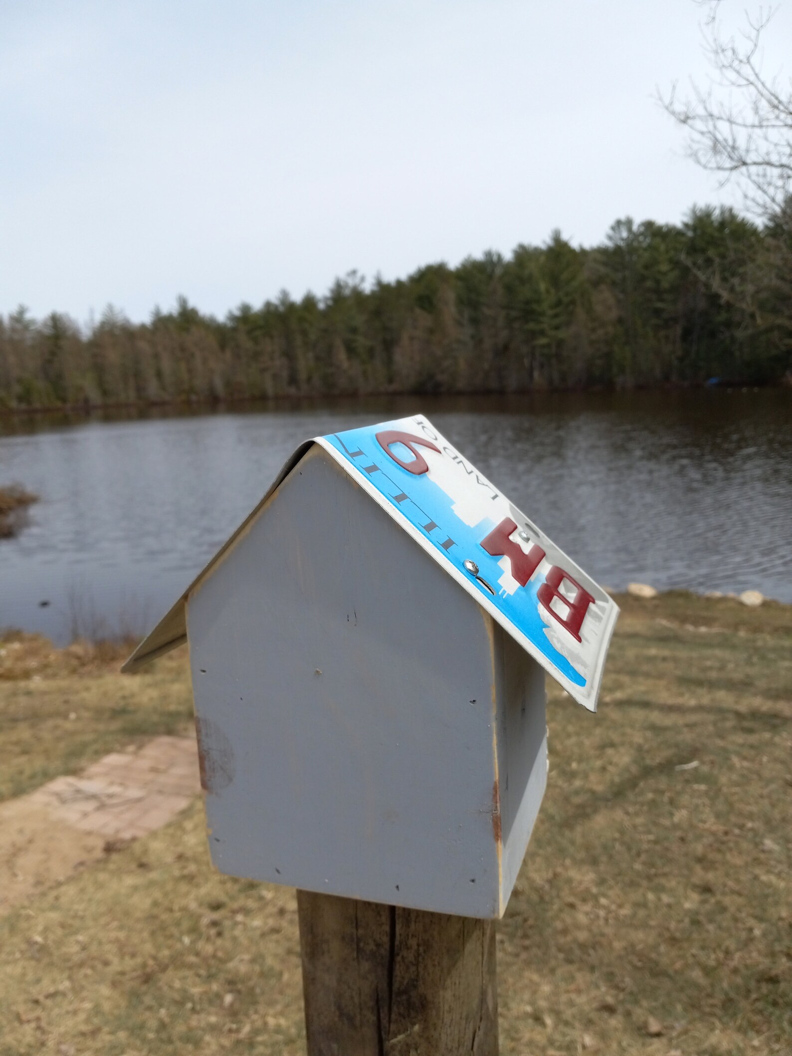 Illinois License Plate Roof on Handmade Lattice Front With Stars ...