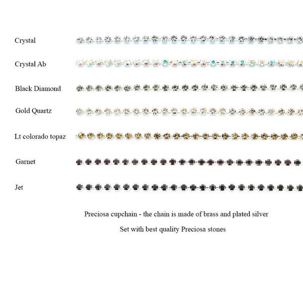 Swarovski Rhinestone Chain - Etsy