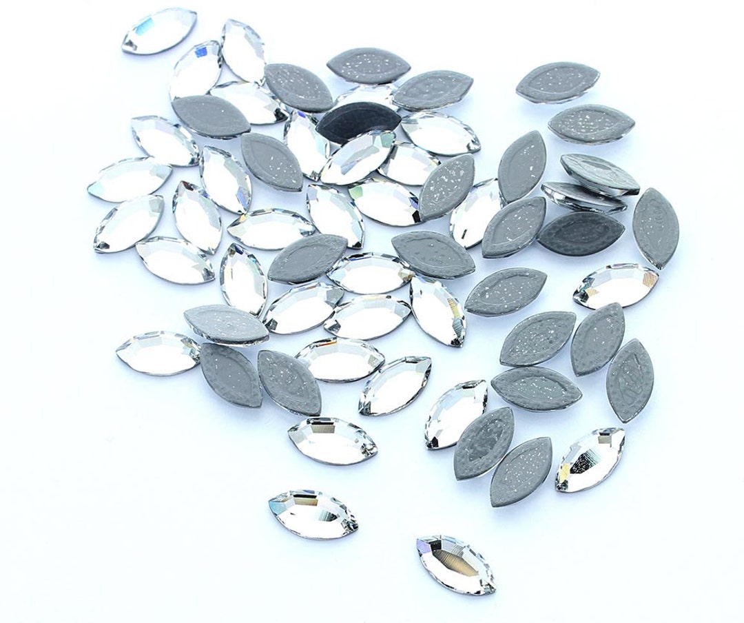 Swarovski Elements 8x4 Crystal Hotfix and No Glue Foiled Made by ...