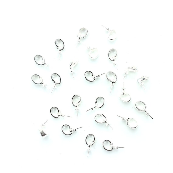 Bail Pin Connector in Silver. Price is for 6 Pieces | Etsy