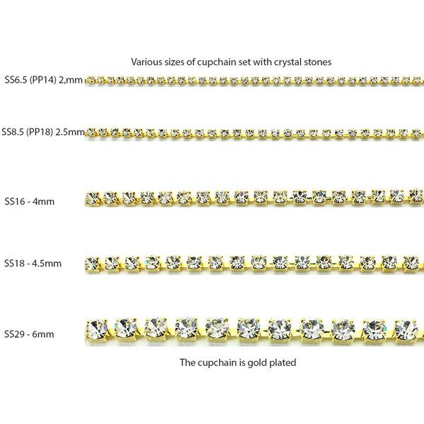 Swarovski Rhinestone Chain - Etsy
