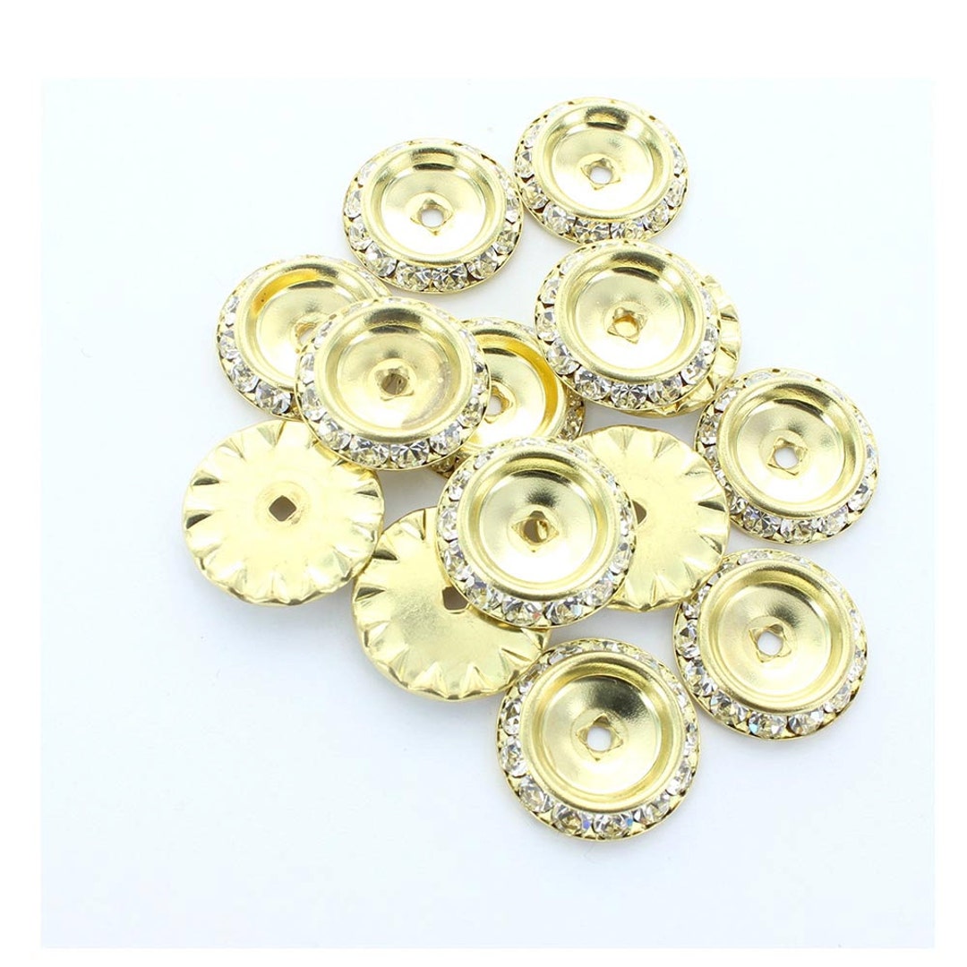 Shrag 20mm Flat Rondelles Brass and Silver Plated. Price is for 2 ...