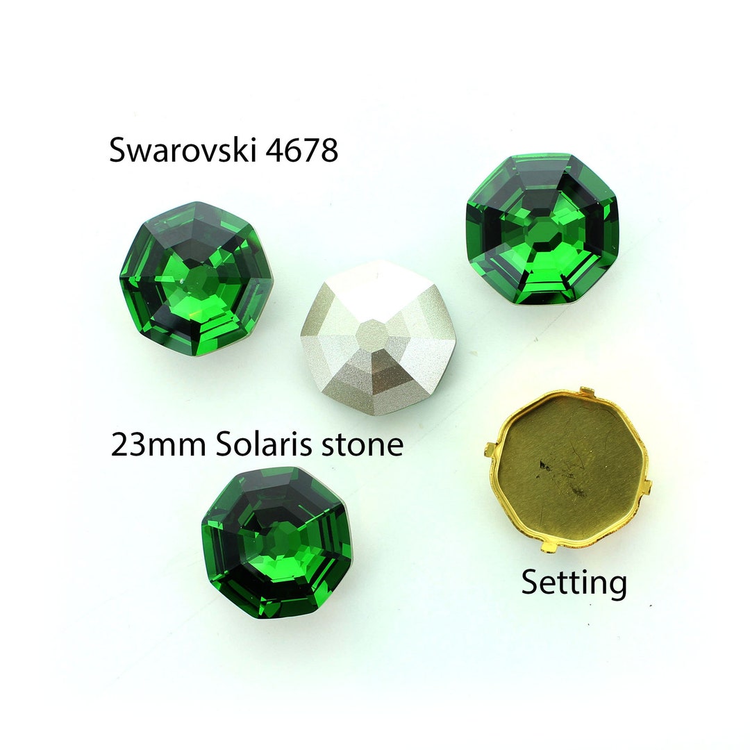 Swarovski Solaris Stone. Dark Moss Green. Size 23mm. Price is for 1 ...