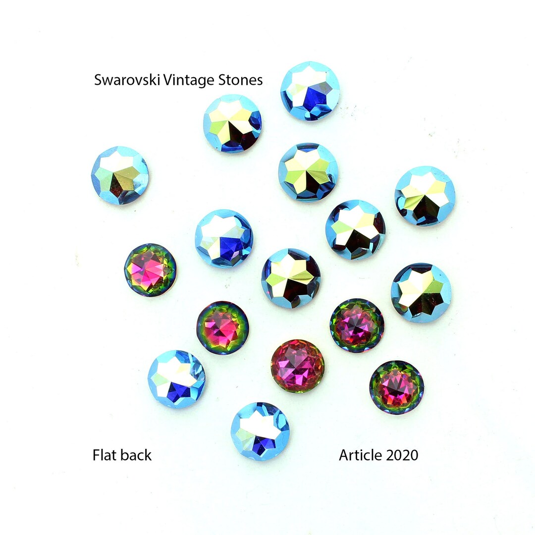 Swarovski Vintage Flatback Stones. Price is for 2 Stones - Etsy