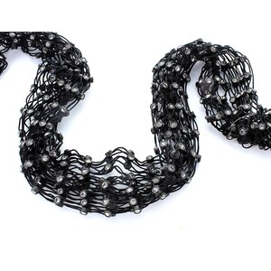 Preciosa Crystal Fishnets - 16 Rows Black Netting With SS13 Stones ...