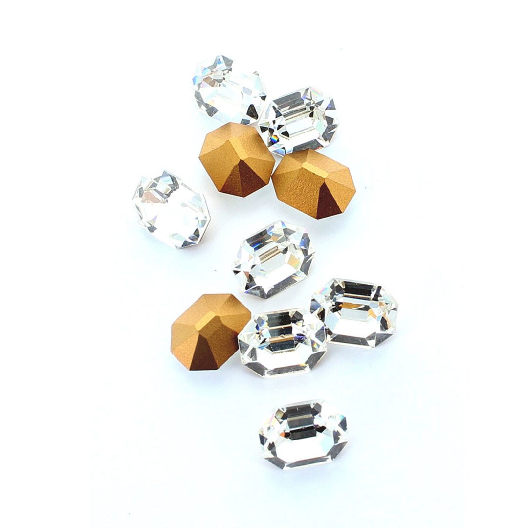 Preciosa Crystal 10x8 Octagon Stone. Price is for 2 Stones - Etsy