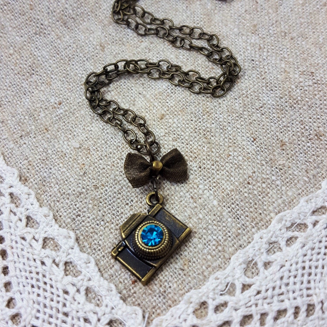 Camera Necklace, Photographer Necklace, Camera Charm Necklace, Photo ...