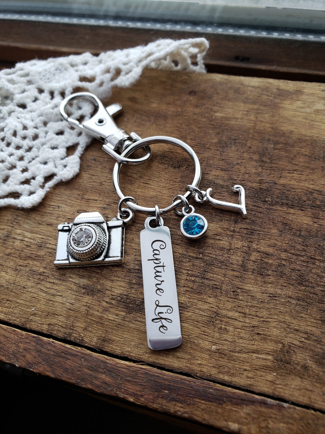 Gift for Photographer Capture Life Keychain Camera Charm - Etsy