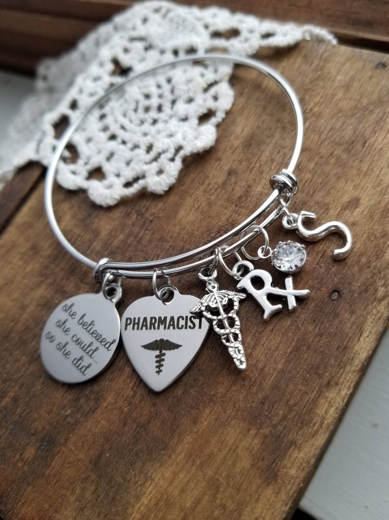 Pharmacist Graduation Bracelet Gift for Pharmacist, She Believed She ...