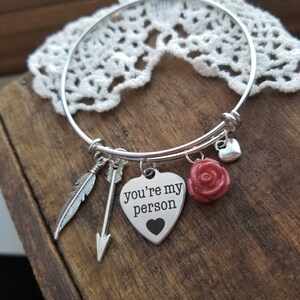 You're My Person Bracelet, Valentine's Day Jewelry, Friendship Bracelet ...