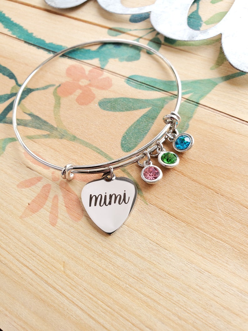 Personalized gift for mimi mimi birthstone bracelet mimi | Etsy