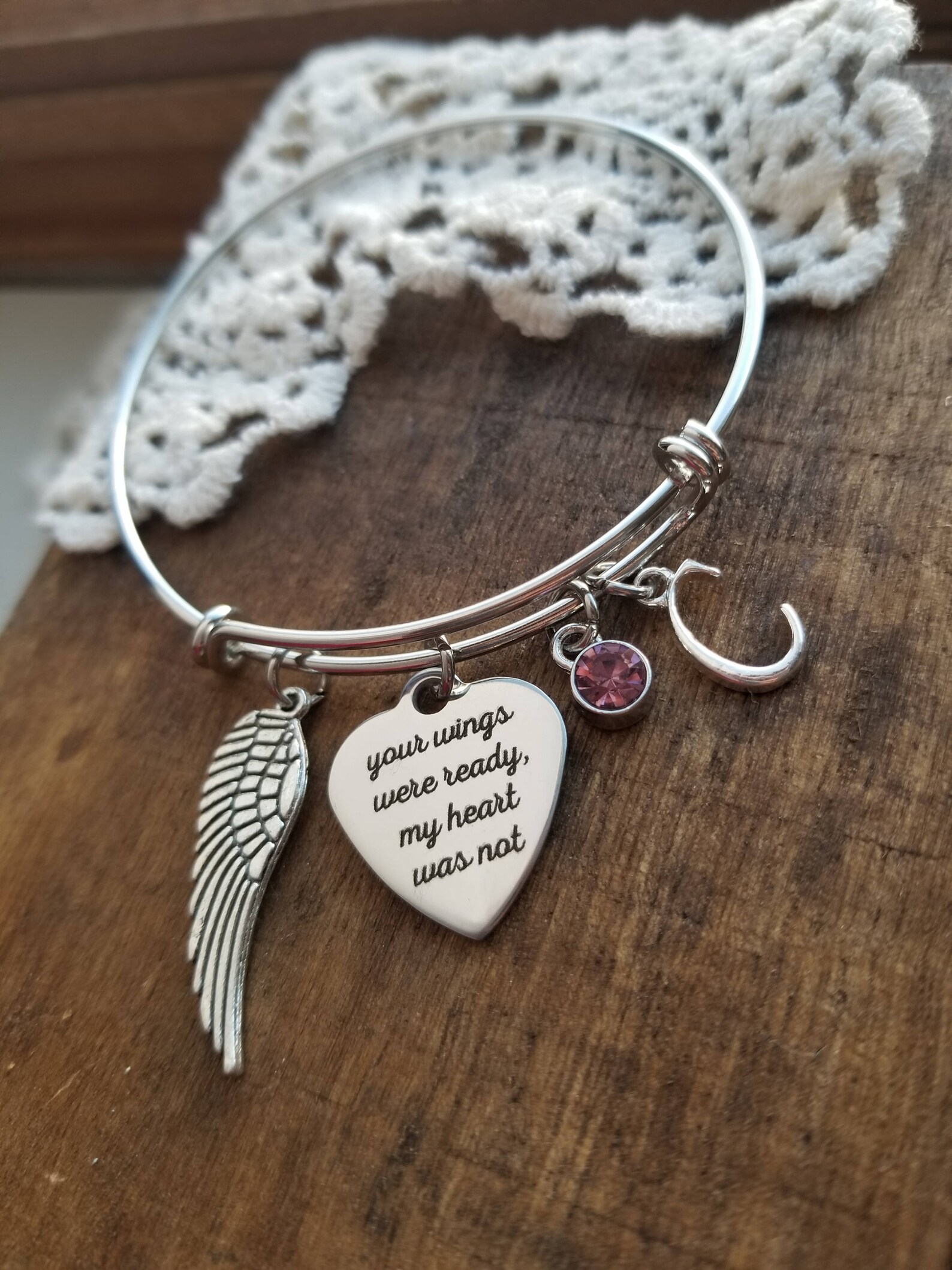 Personalized Memorial Jewelry Personalized Memorial Bracelet | Etsy