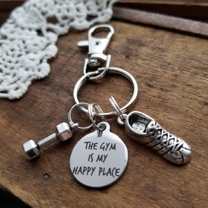 Fitness Keychain, Gym Keychain, Weightloss Keychain, Gift for Fitness ...