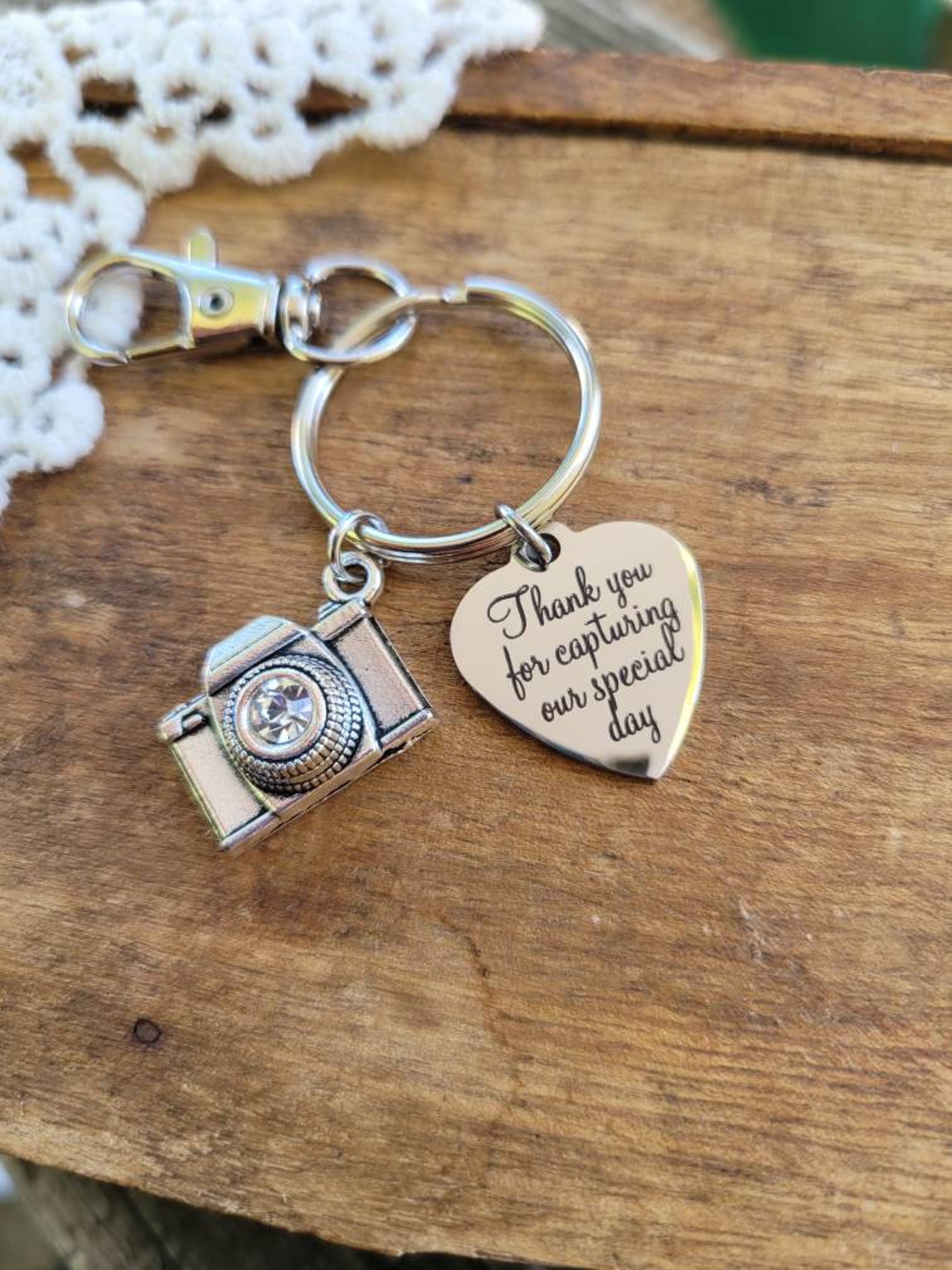 Gift for Photographer, Camera Charm Keyring, Photography Keyfob ...