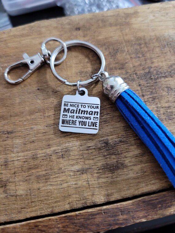 Gift for mailman mail women gifts mailman keychain maillady | Etsy
