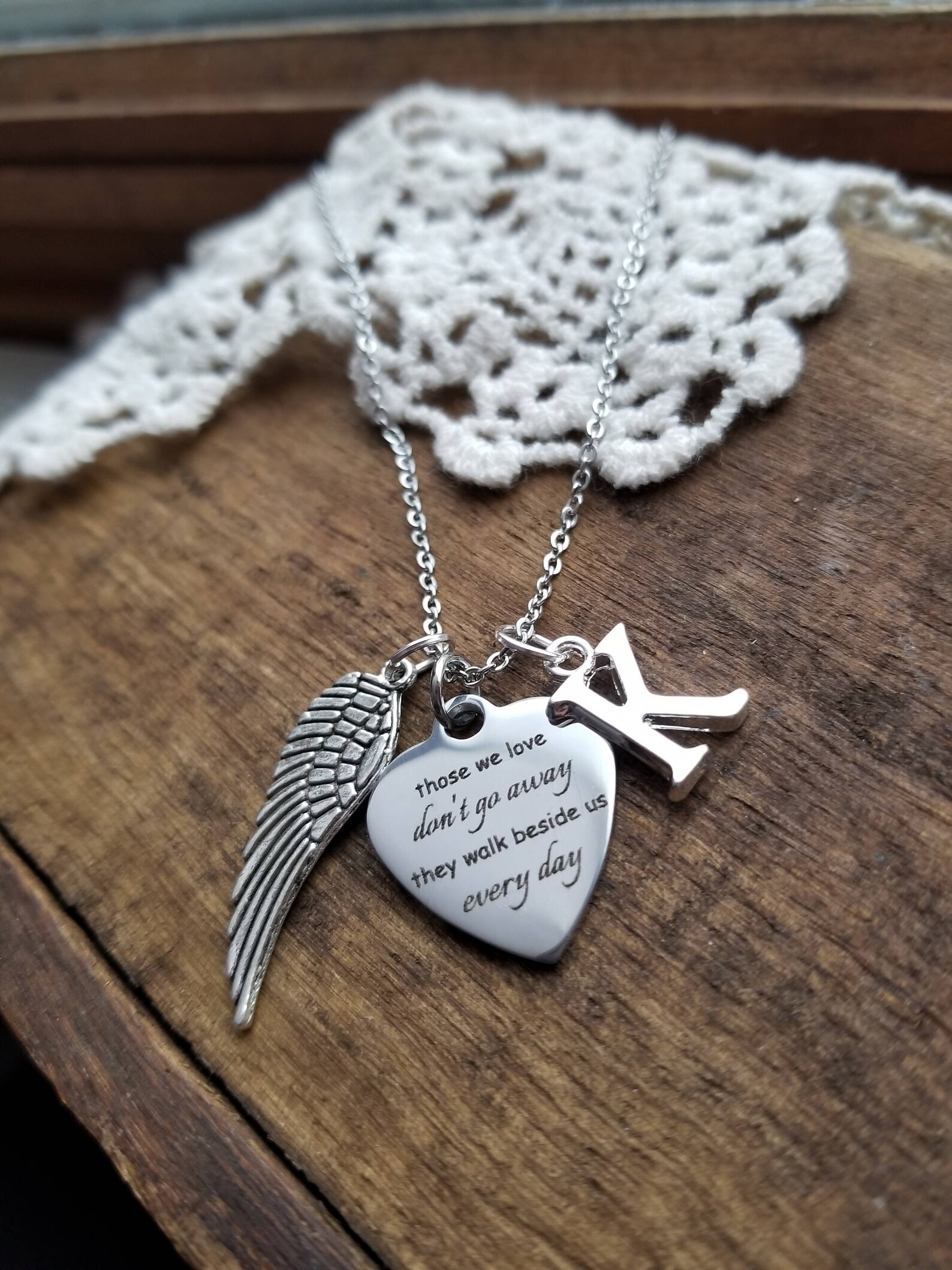 Memorial jewelry memorial necklace memorial gift memorial | Etsy