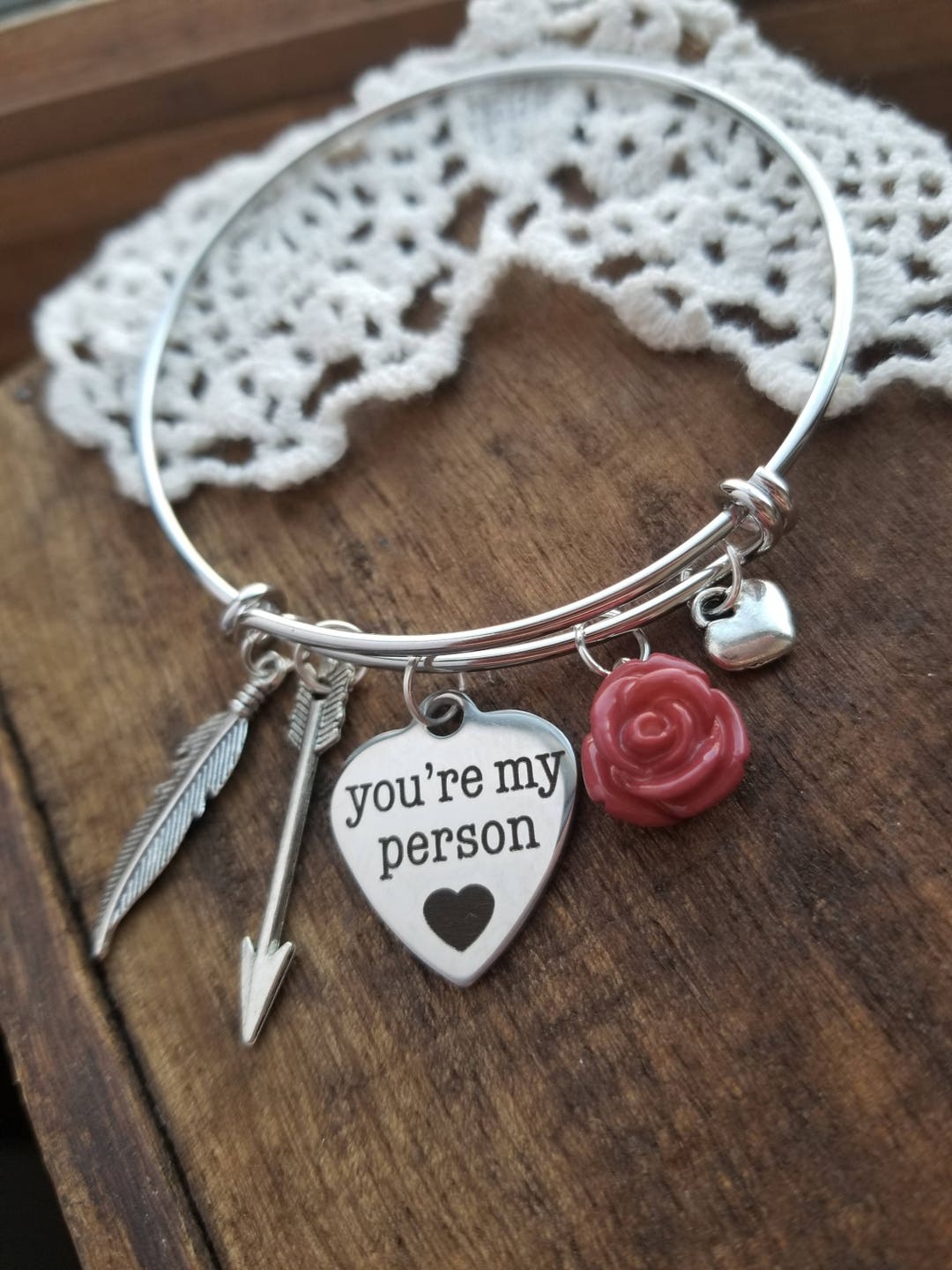 You're My Person Bracelet, Valentine's Day Jewelry, Friendship Bracelet ...