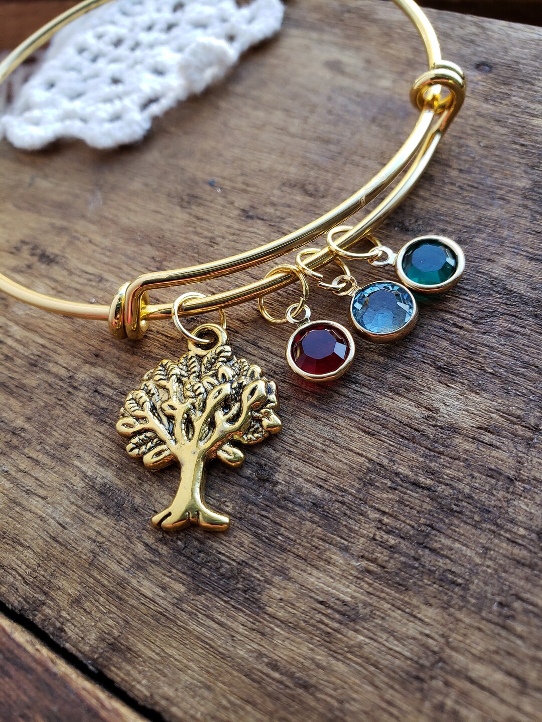 Tree of Life Bracelet, Personalized Gift for Mom, Personalized Gift for ...