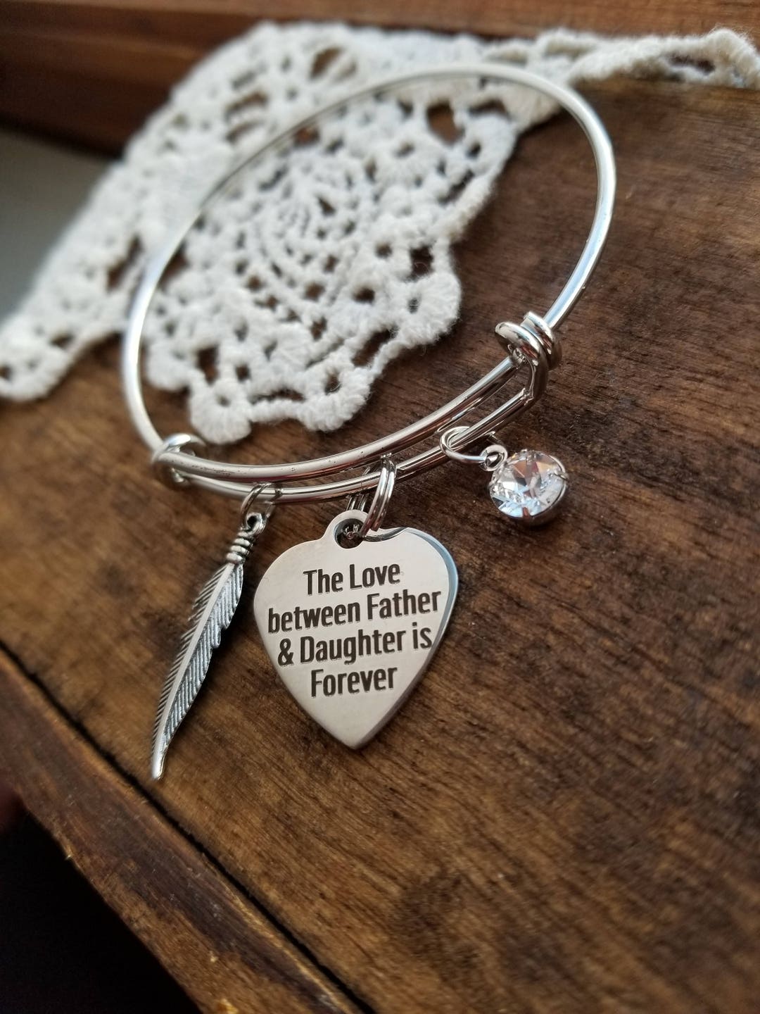 Father Daughter Bracelet, Gift for Daughter, the Love Between a Father ...