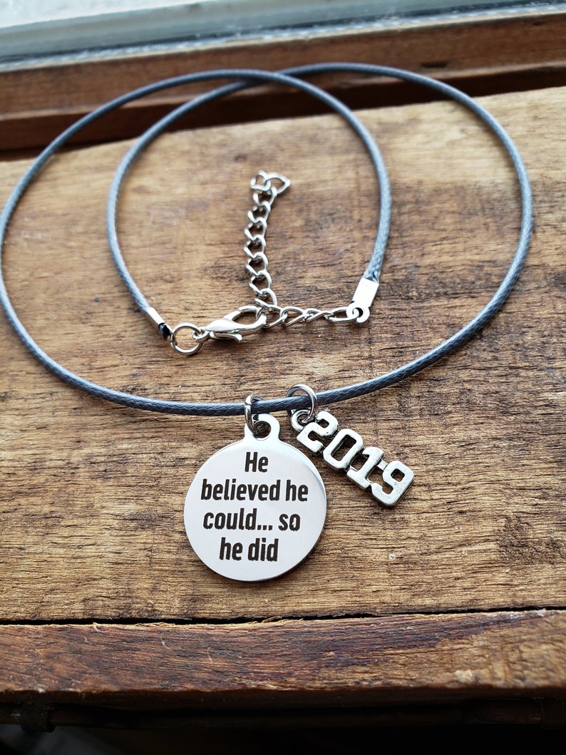 Graduation Gift for Him Mens Graduation Gift He Believed He - Etsy