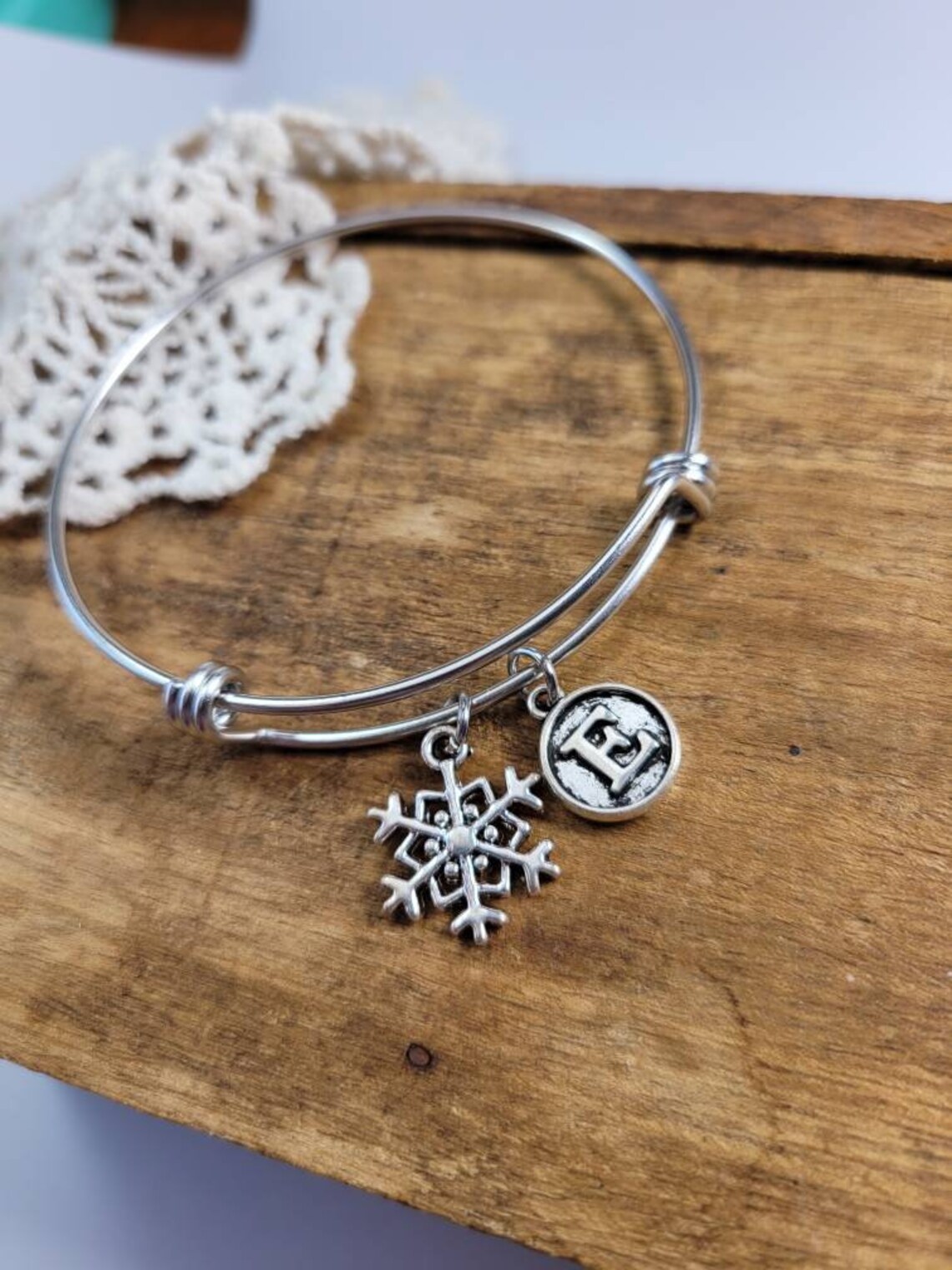Snowflake Bracelet, Winter Snowflake Jewelry, Ready to Ship Gift ...
