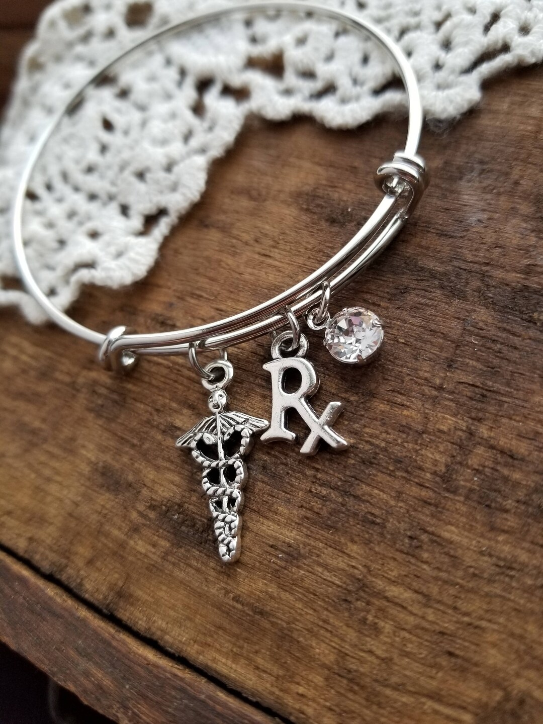 Gift for Pharmacist Gift for Pharmacy Technician Bangle Bracelet ...